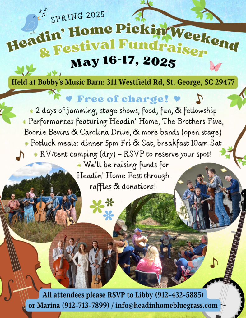 Spring 2025 Headin’ Home Fest Pickin Weekend & Festival Fundraiser ...